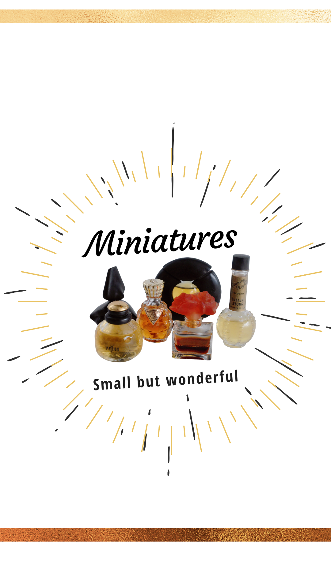 Vintage Perfume Miniatures | Rare Collectible Fragrance Sample Bottles ...