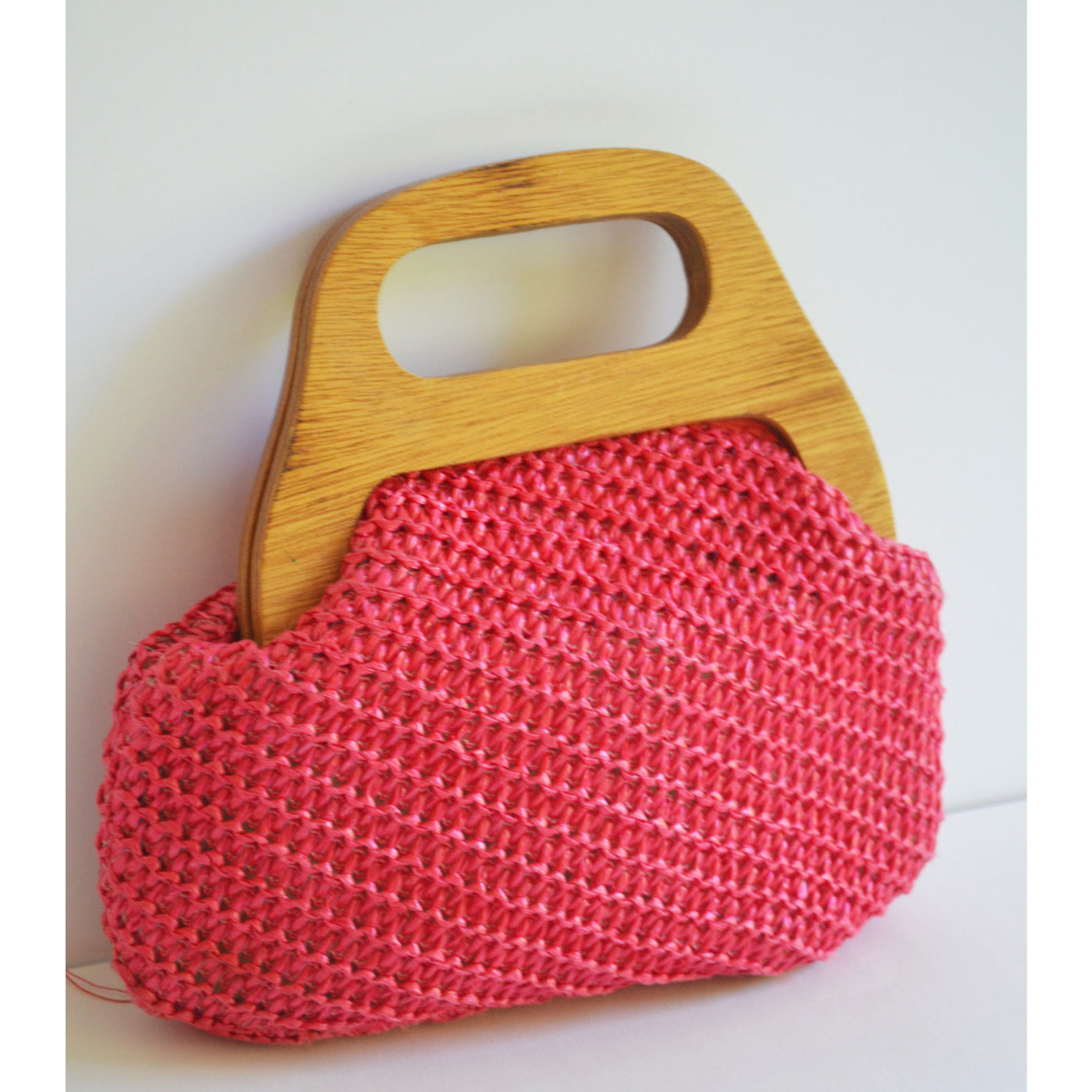 Vintage Pink Bermuda Style Straw Purse – Quirky Finds