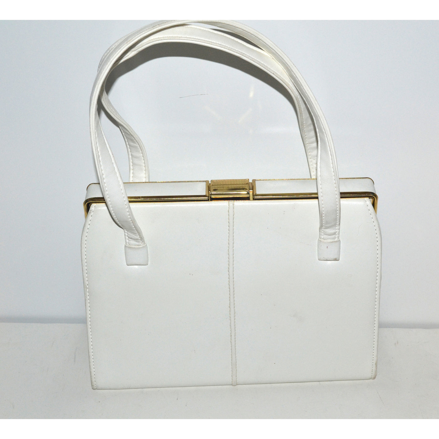 Vintage White Simulated Leather Purse – Quirky Finds