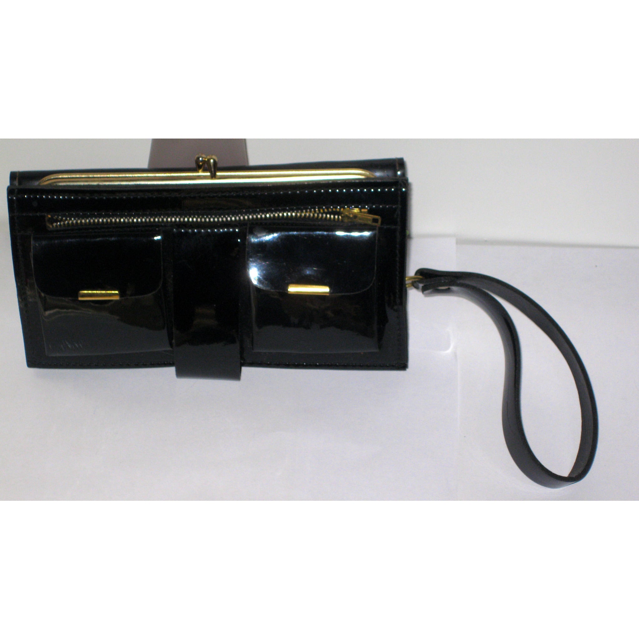 Vintage High Gloss Vinyl Wallet Wrist Purse – Quirky Finds
